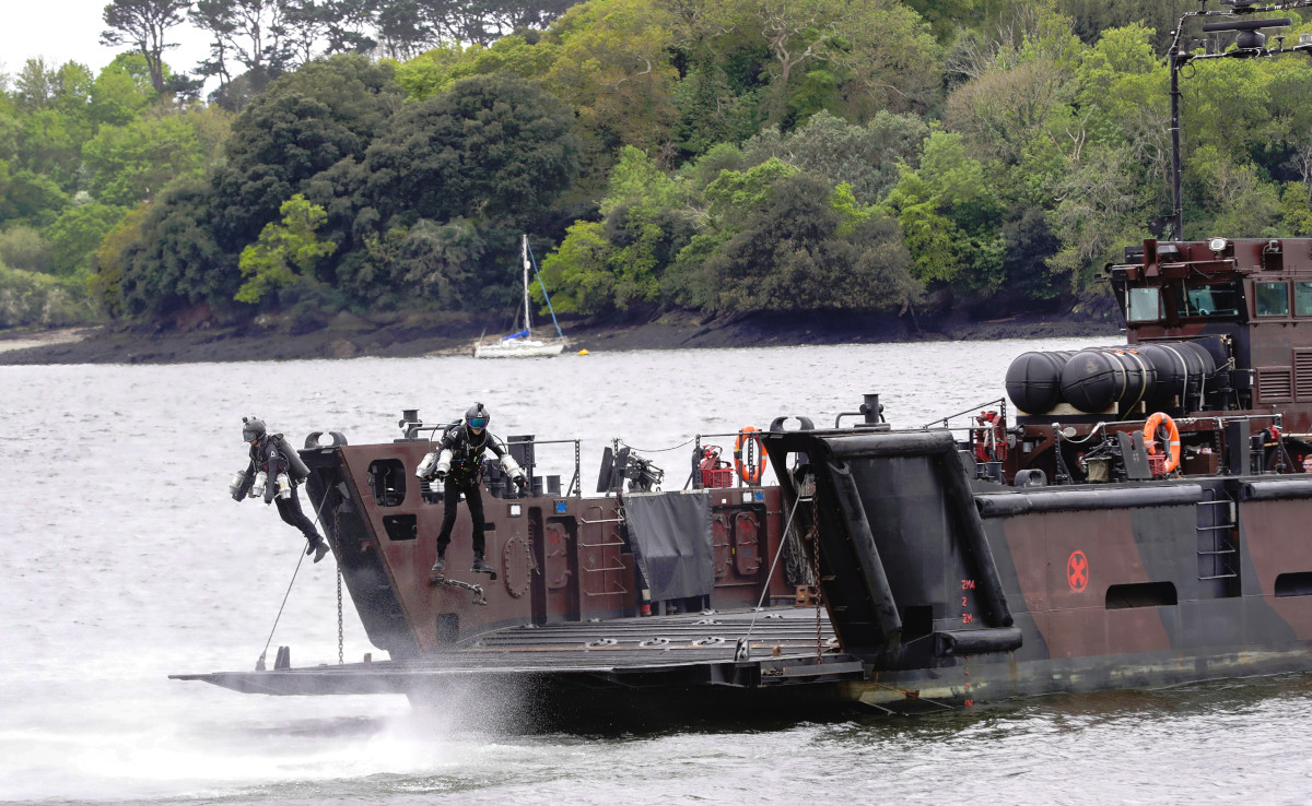 Jetpack Inventor Goes Zipping Between Royal Navy Boats In Open Water Tests