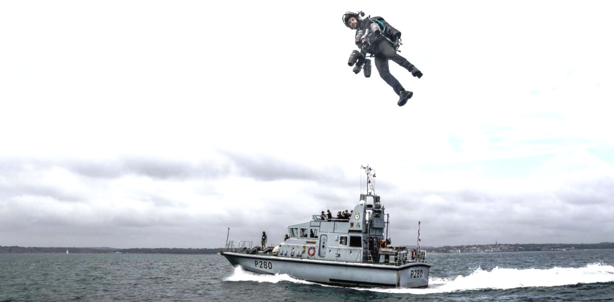 Jetpack Inventor Goes Zipping Between Royal Navy Boats In Open Water Tests