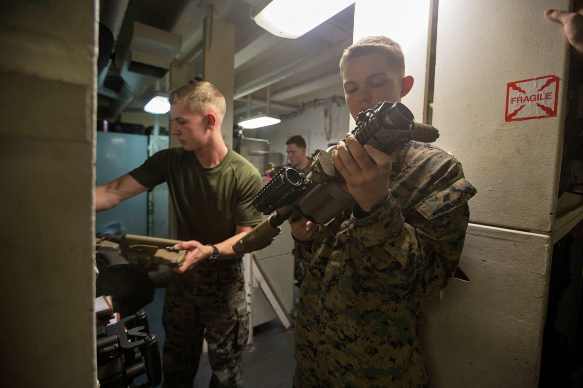 Take A Peek Inside The Armory On An Amphibious Assault Ship Carrying ...