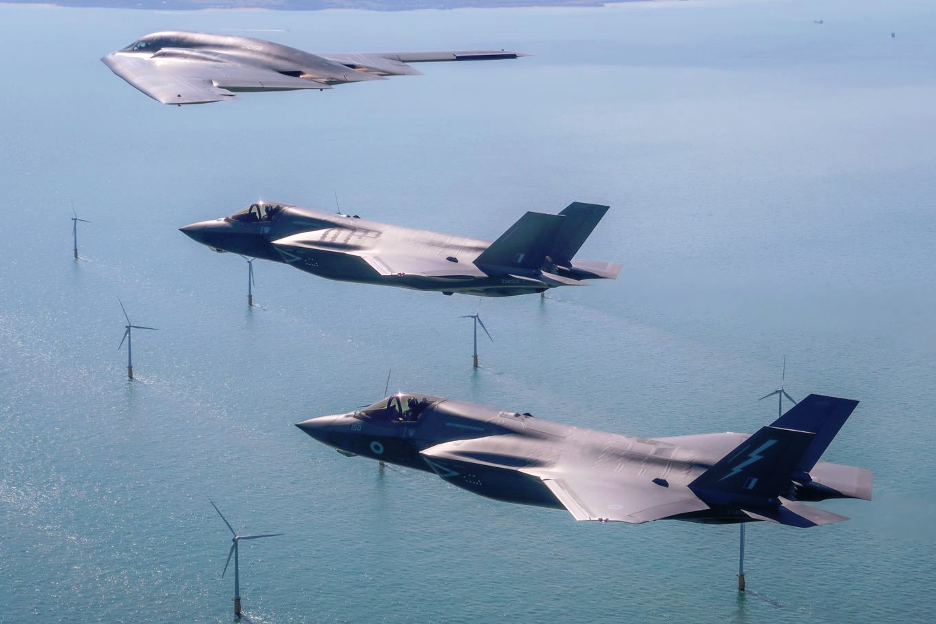 Check Out These Photos Of USAF B-2s And RAF F-35Bs Flying Together For ...