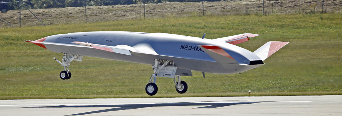 Boeing's MQ-25 Stingray Carrier-Based Tanker Drone Demonstrator Flies ...