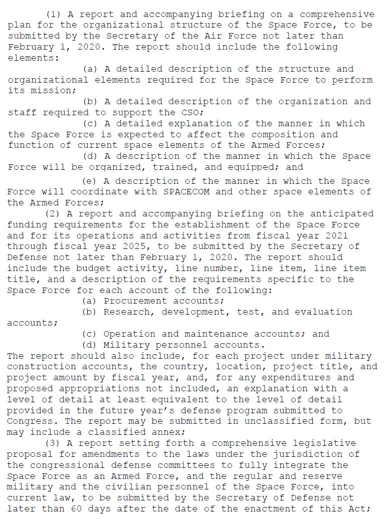 Space Force Looks Go For Launch But Questions Remain About How It Will ...