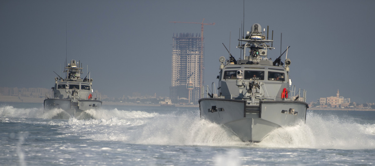 Navy Confirms Boat Swarm Seen Alongside Carrier Group In This Satellite ...