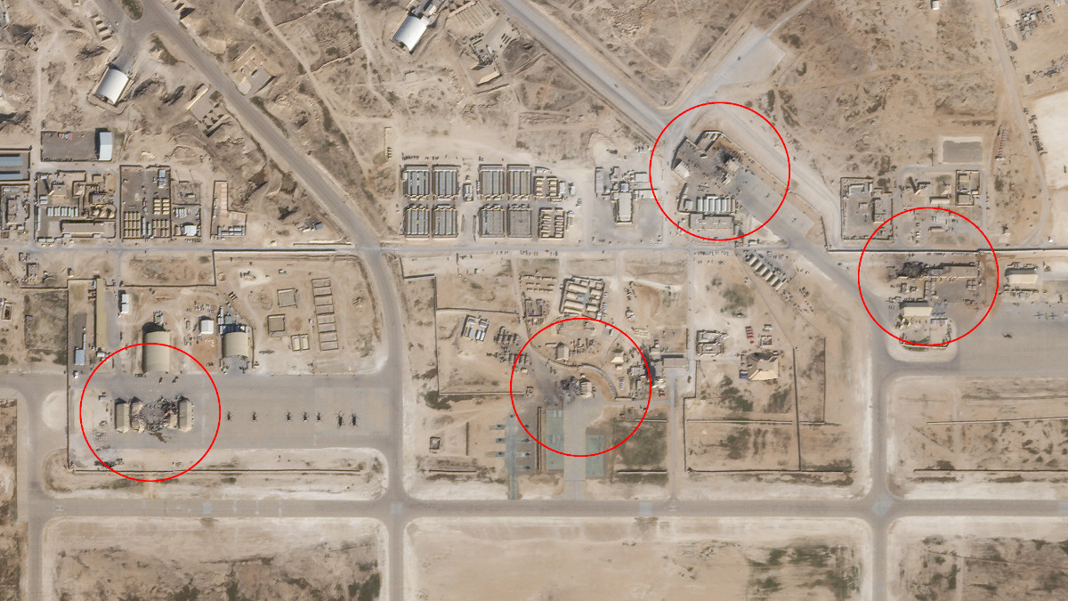 Satellite Images Show The Aftermath Of Iran's Missile Strikes On Al ...