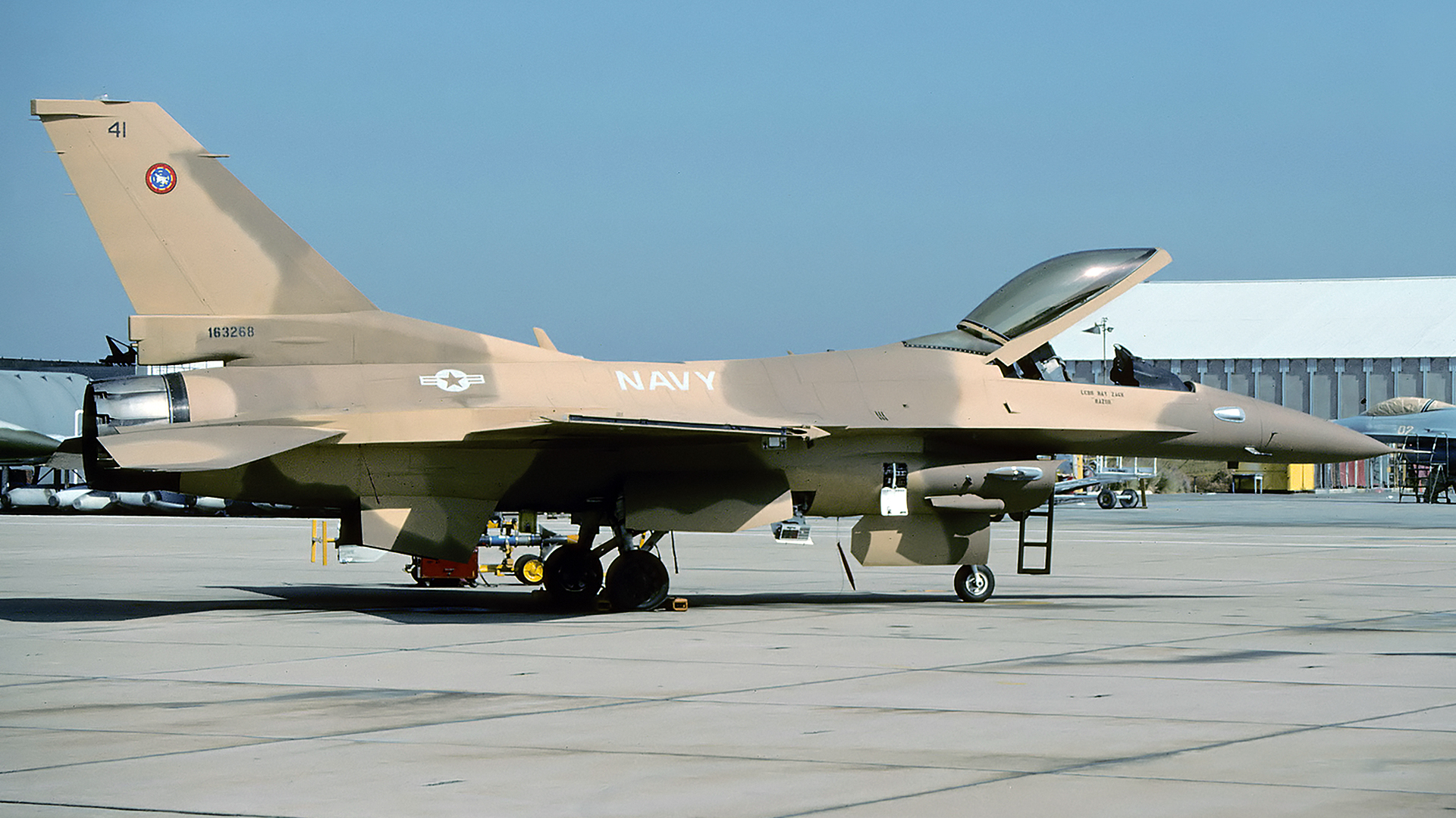 This One Navy F-16N Aggressor Had An Electronic Warfare Suite Only ...