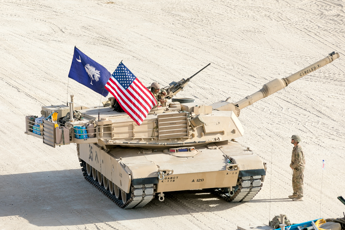 The Crew Of This Army National Guard M1 Abrams Tank Flies An Anarchist ...