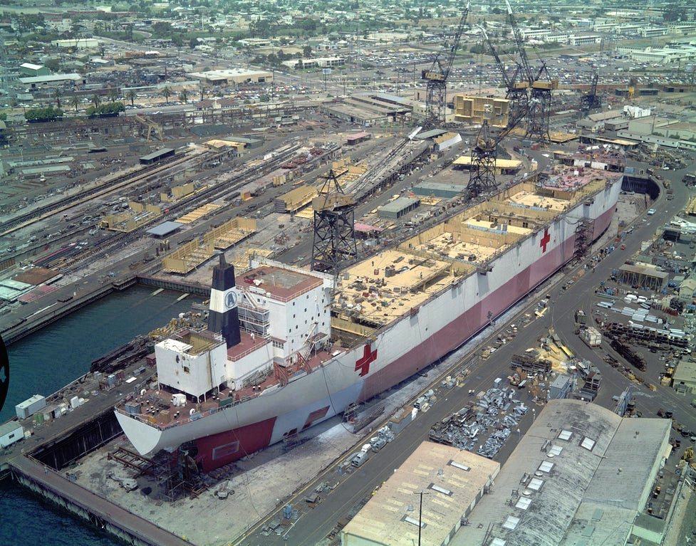 The Navy Tried To Retire Its Two Huge COVID-19 Fighting Hospital Ships ...
