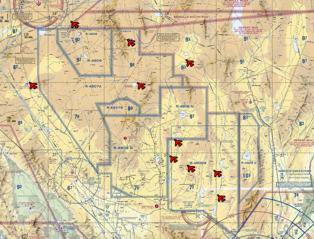 Pilot's Rare Trip Around Area 51 Includes Pics Of Range Targets, Drone ...