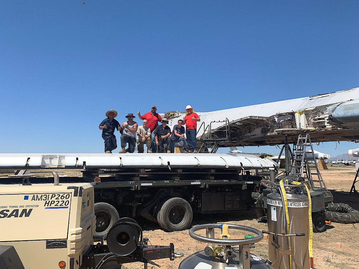 Air Force Sends Full B-1B Airframe From Boneyard To Kansas To Create ...
