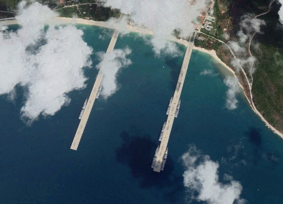 Navy P-8 With Secretive Radar Pod Surveils Massive Chinese Naval Base ...