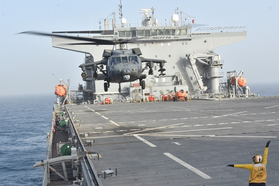 Foreign Special Operations Gunships Train On The Navy's Huge Sea Base ...