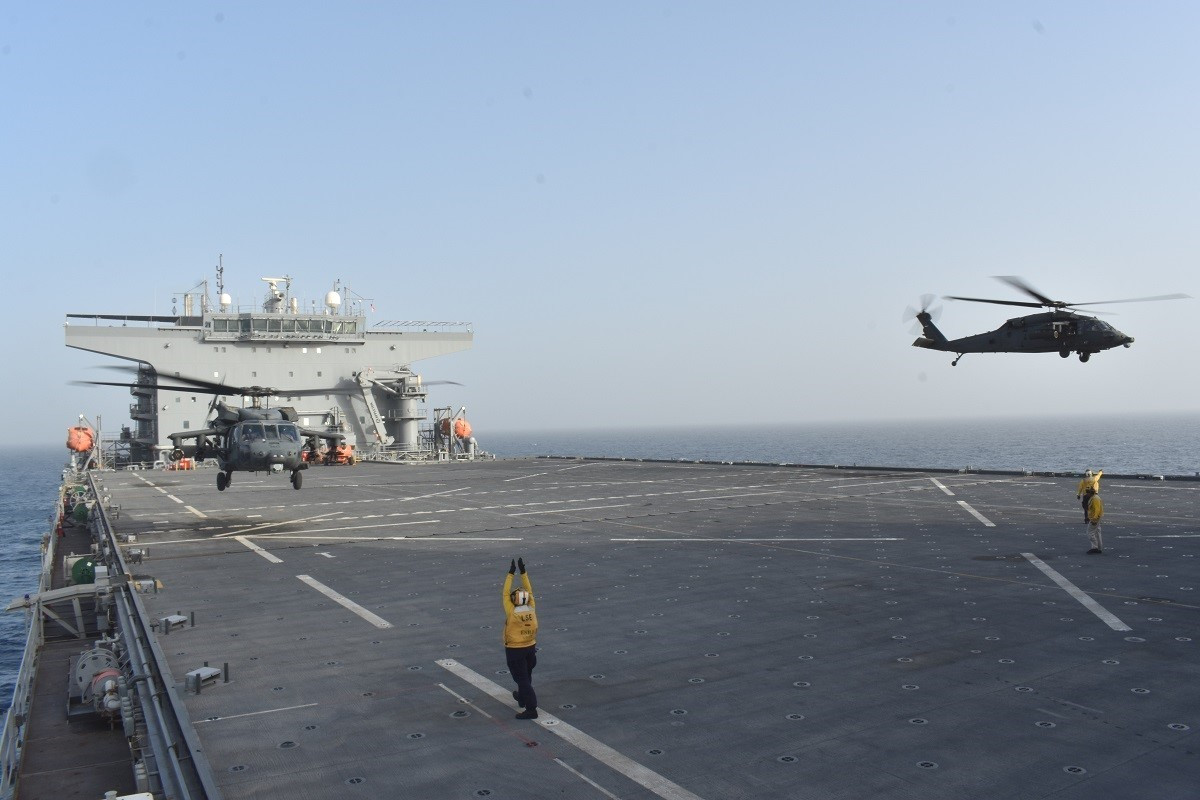 Foreign Special Operations Gunships Train On The Navy's Huge Sea Base ...