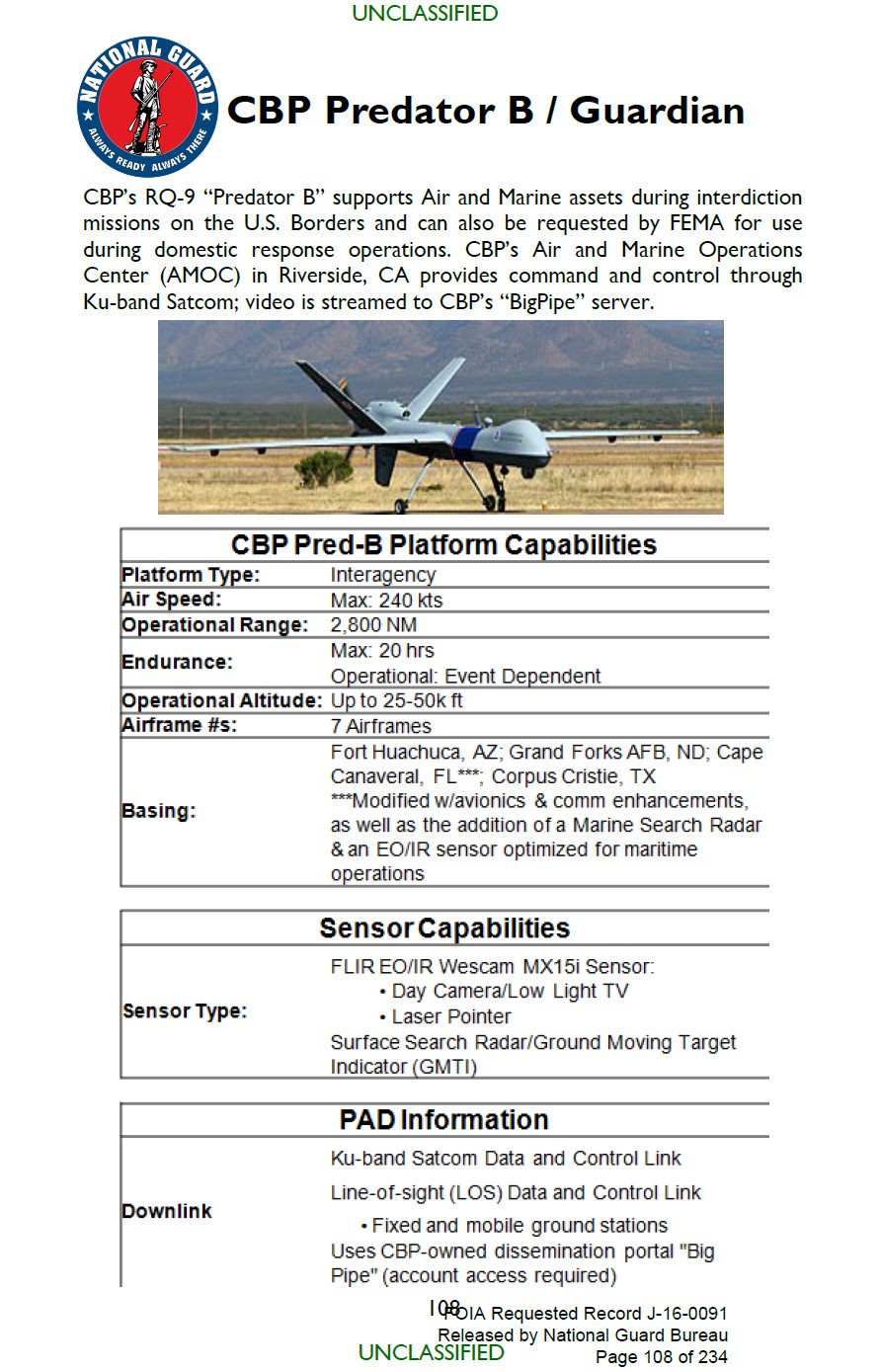 Customs And Border Protection Reaper Drone Appears Over Minneapolis ...