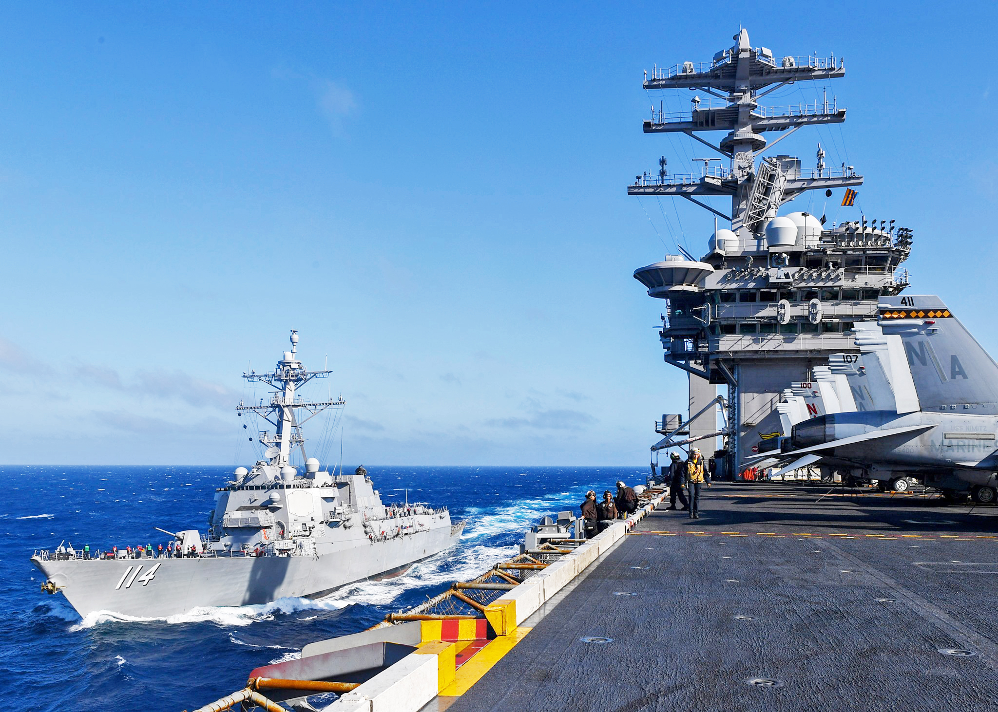 USS Nimitz Aircraft Carrier Deploys With Powerful New Infrared Sensor ...