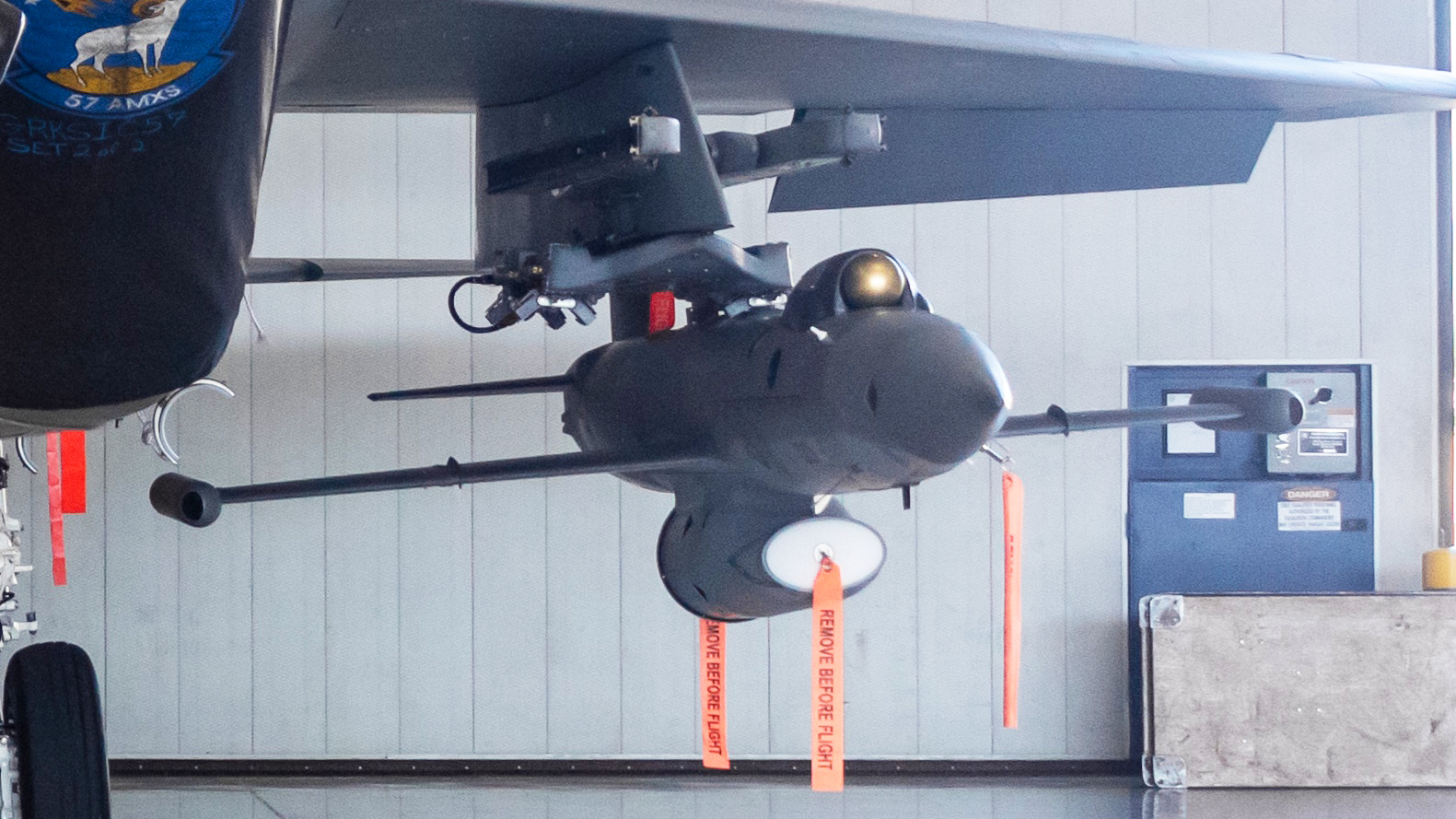 F-15 Eagle Seen Loaded With Loyal Wingman Drone For Previously Unknown ...