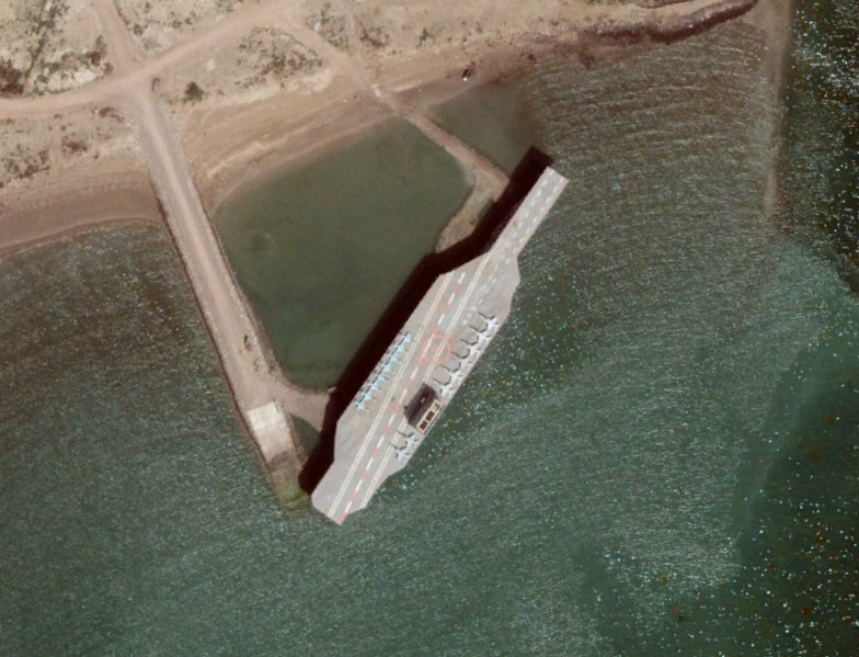 Iran Looks Set To Blow Up Its Fake Aircraft Carrier Again