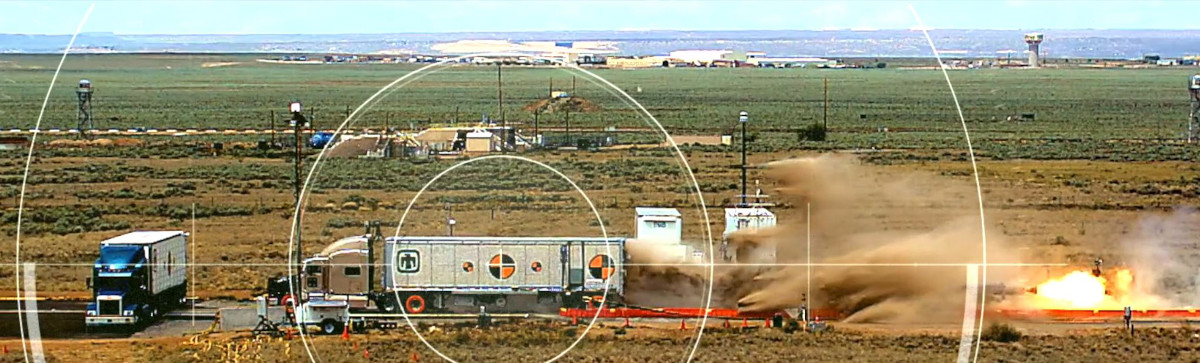 New Nuke Transporting Tractor Trailer Tested By Launching Another Semi ...