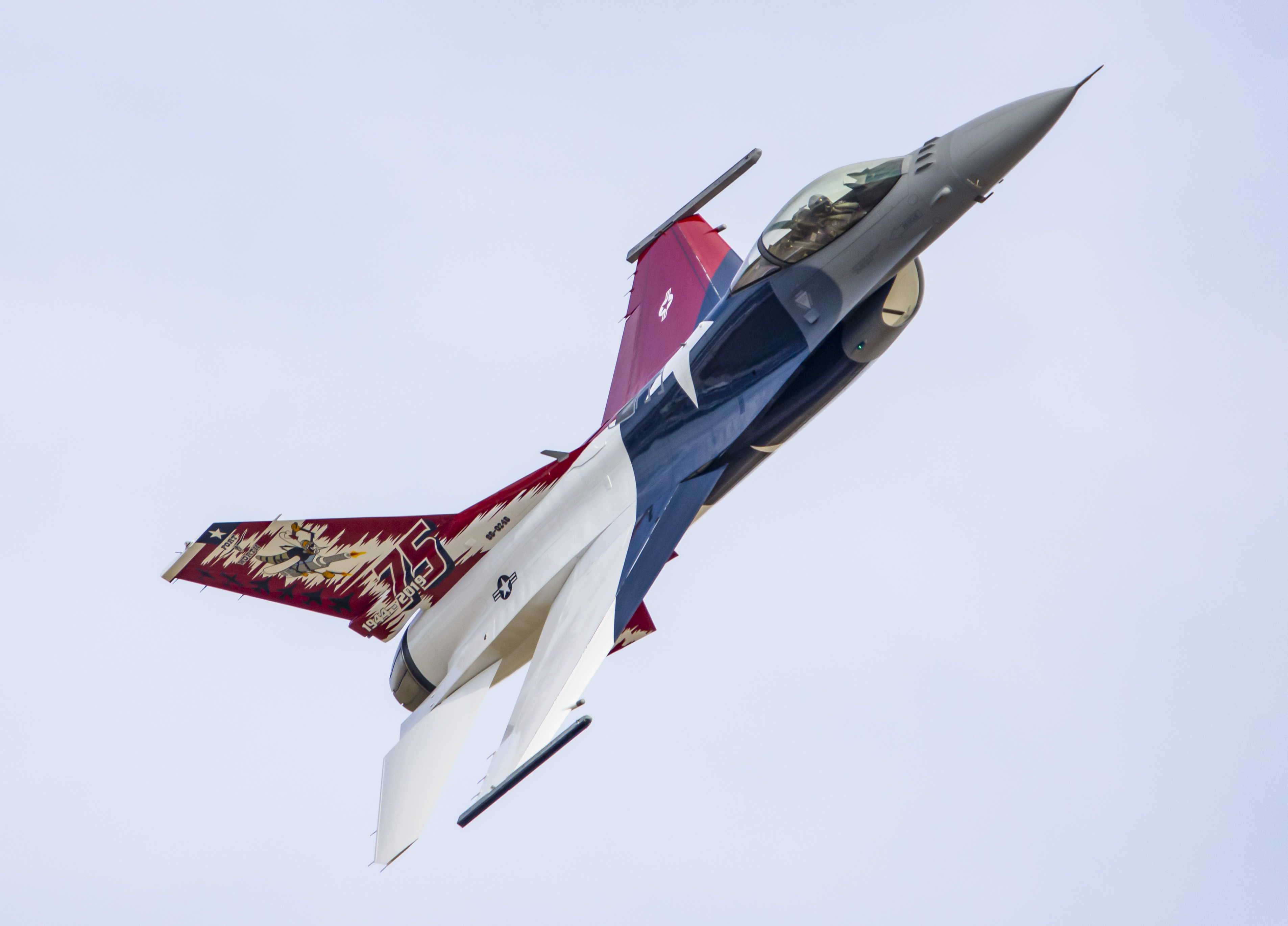 Spad To The Bone: Texas F-16 Squadron Marks 75th Anniversary With Bold ...