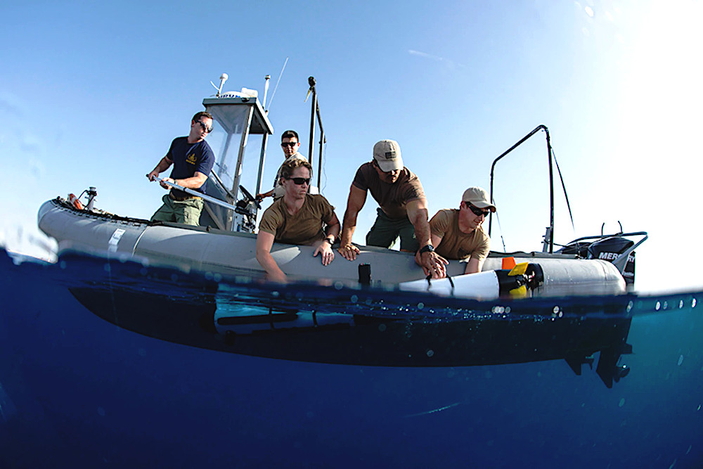 Check Out These Navy Special Operators Deploying An Underwater Scout Drone