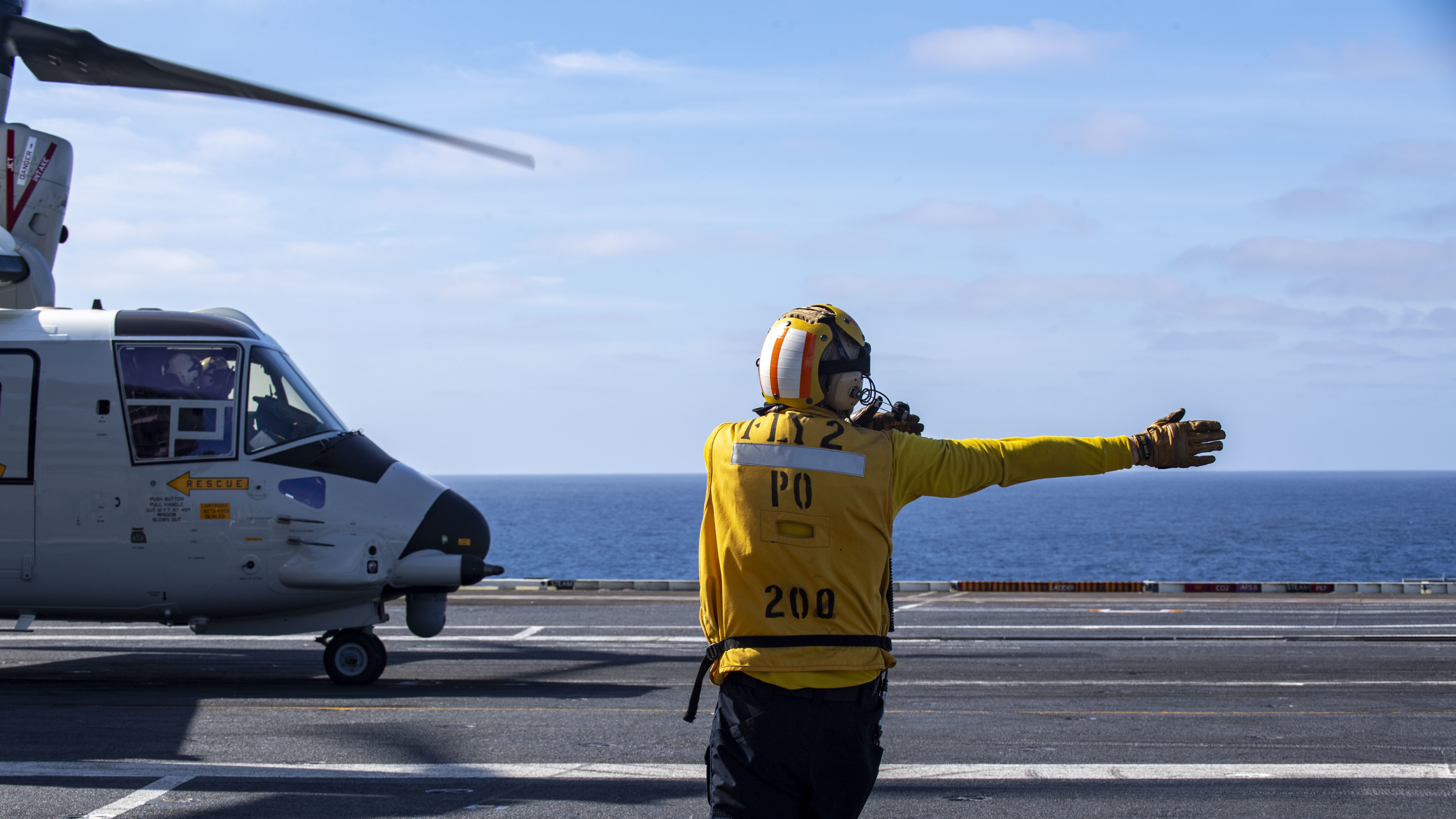 This Is Our First Look At The Navy's New CMV-22B Osprey Flying From An ...