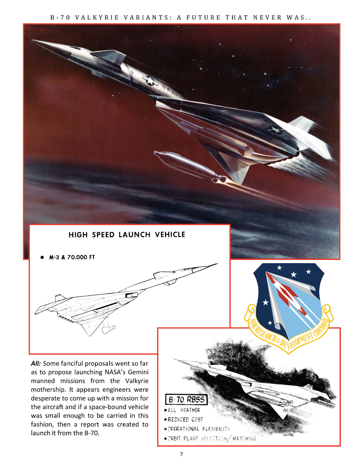 All The Crazy Proposed Variants Of The B-70 Valkyrie Super Bomber