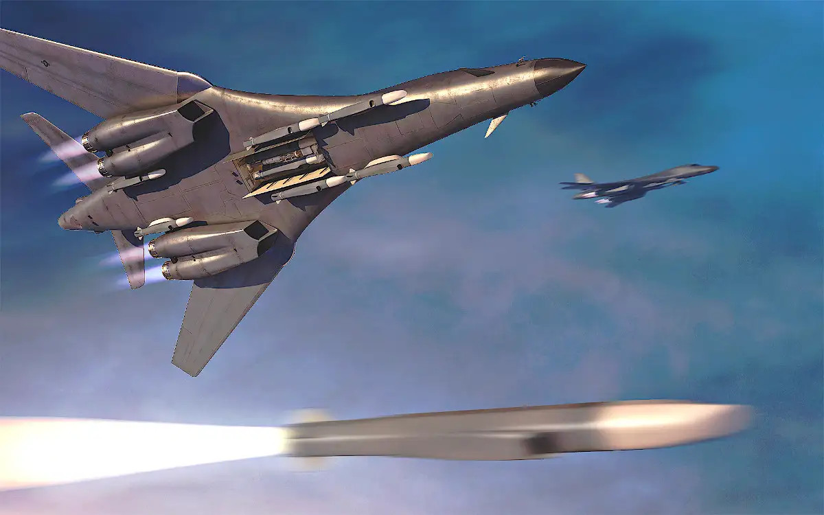 This Is Our First Look At A B-1 Bomber Carrying A Stealthy Cruise ...