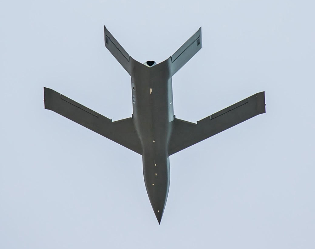 Metallic Coating-Clad ARES Experimental Jet Flies Alongside Its ...