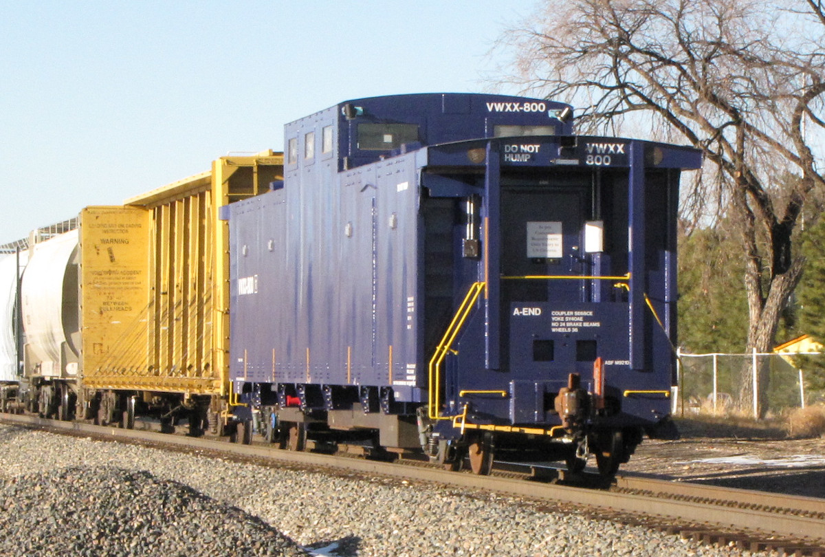 Wait, This Mysterious Heavily-Armored Blue Train Caboose Belongs To The ...