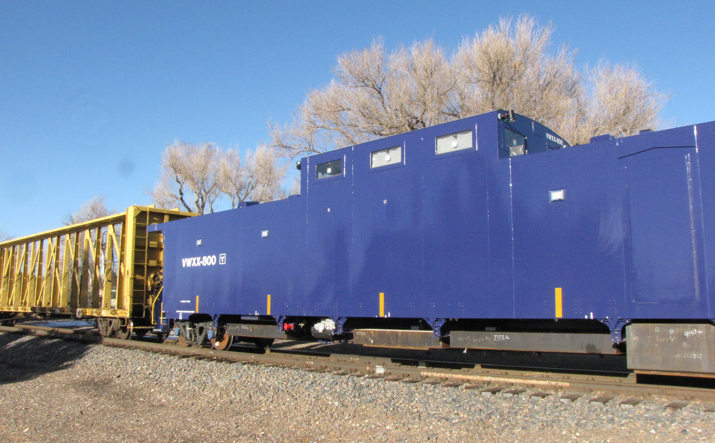 Wait, This Mysterious Heavily-Armored Blue Train Caboose Belongs To The ...