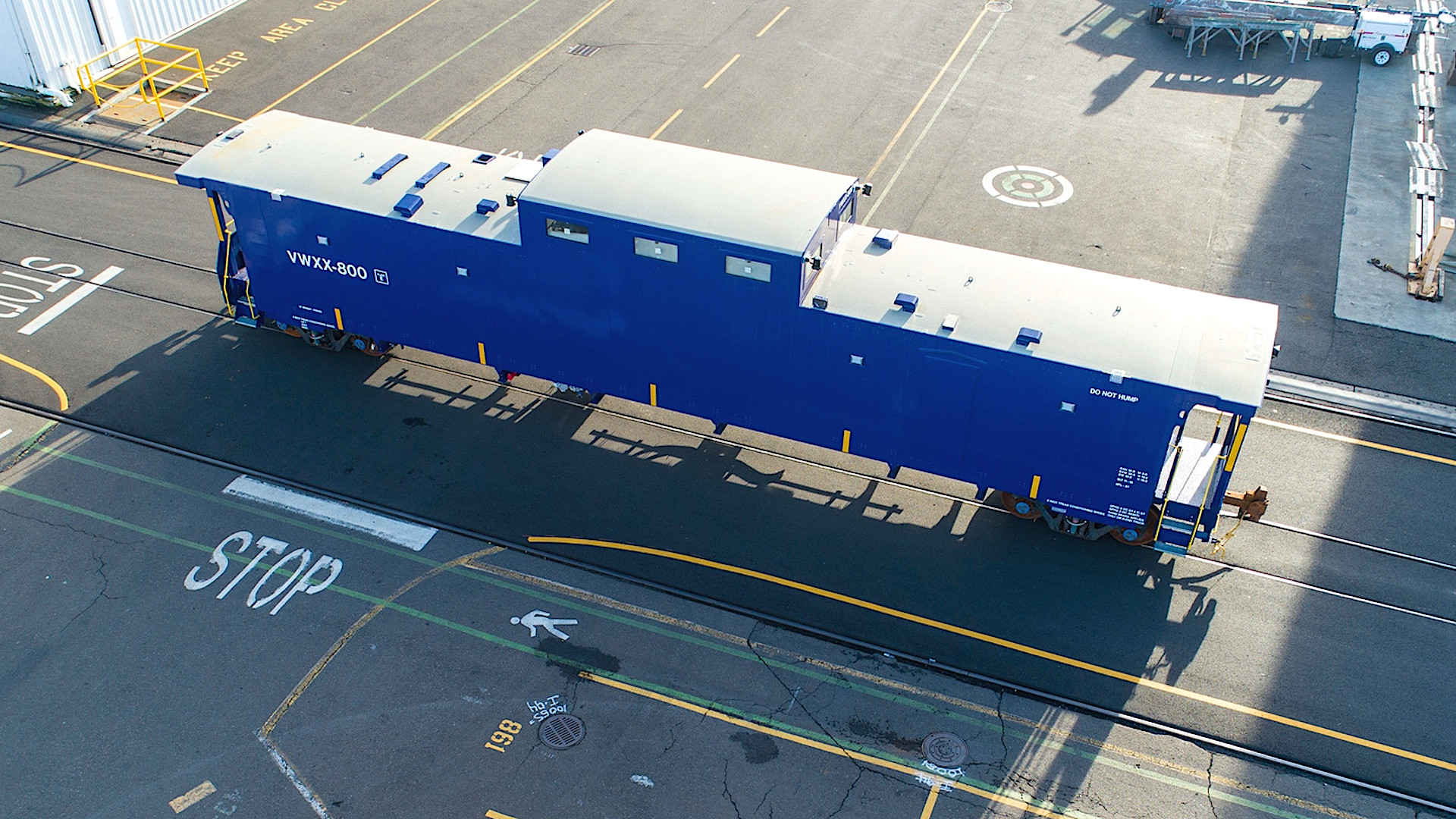 Wait, This Mysterious Heavily-Armored Blue Train Caboose Belongs To The ...