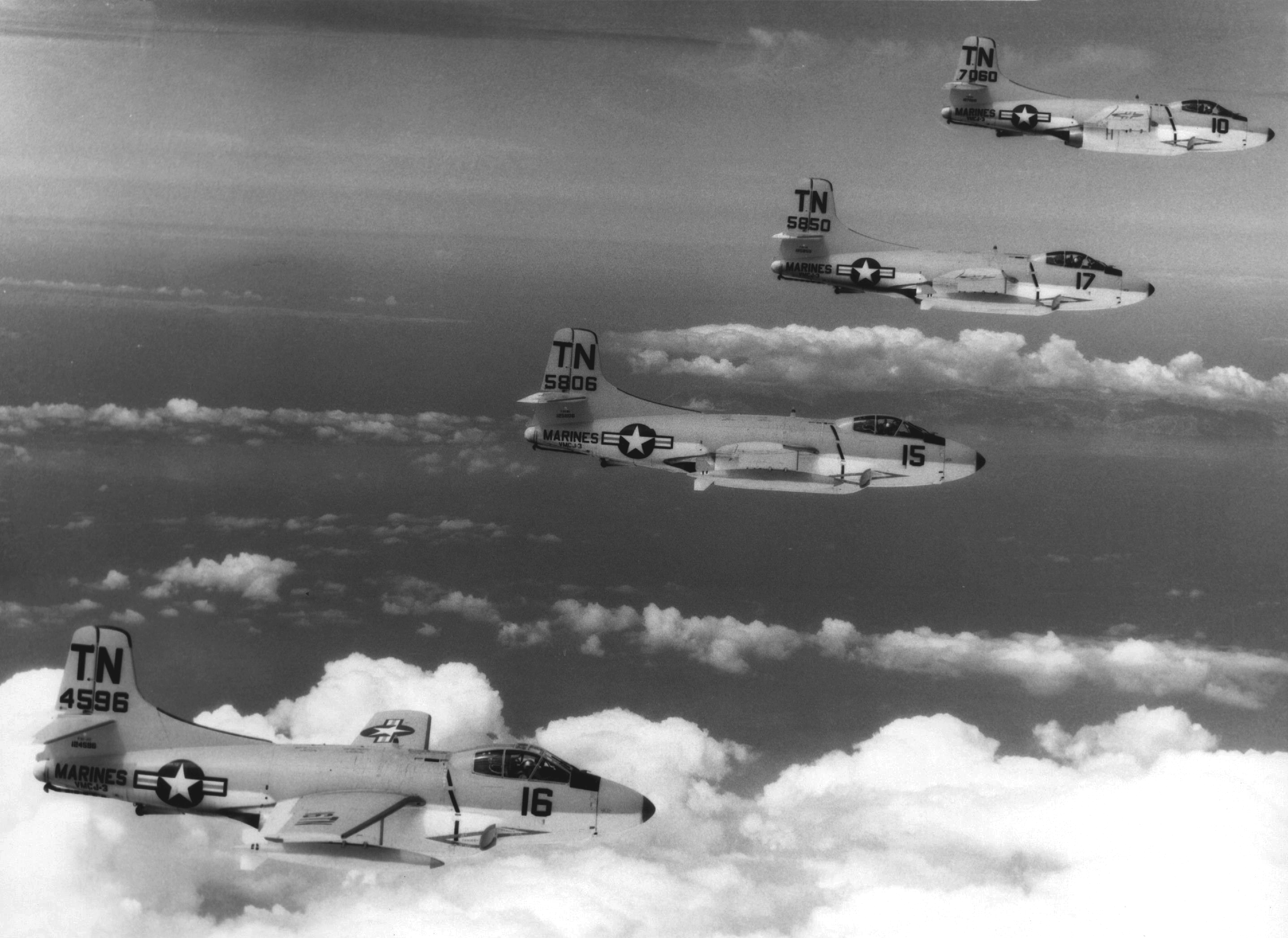 With No Ejection Seats, Skyknight Fighter Crews Slid Down A Tunnel To ...