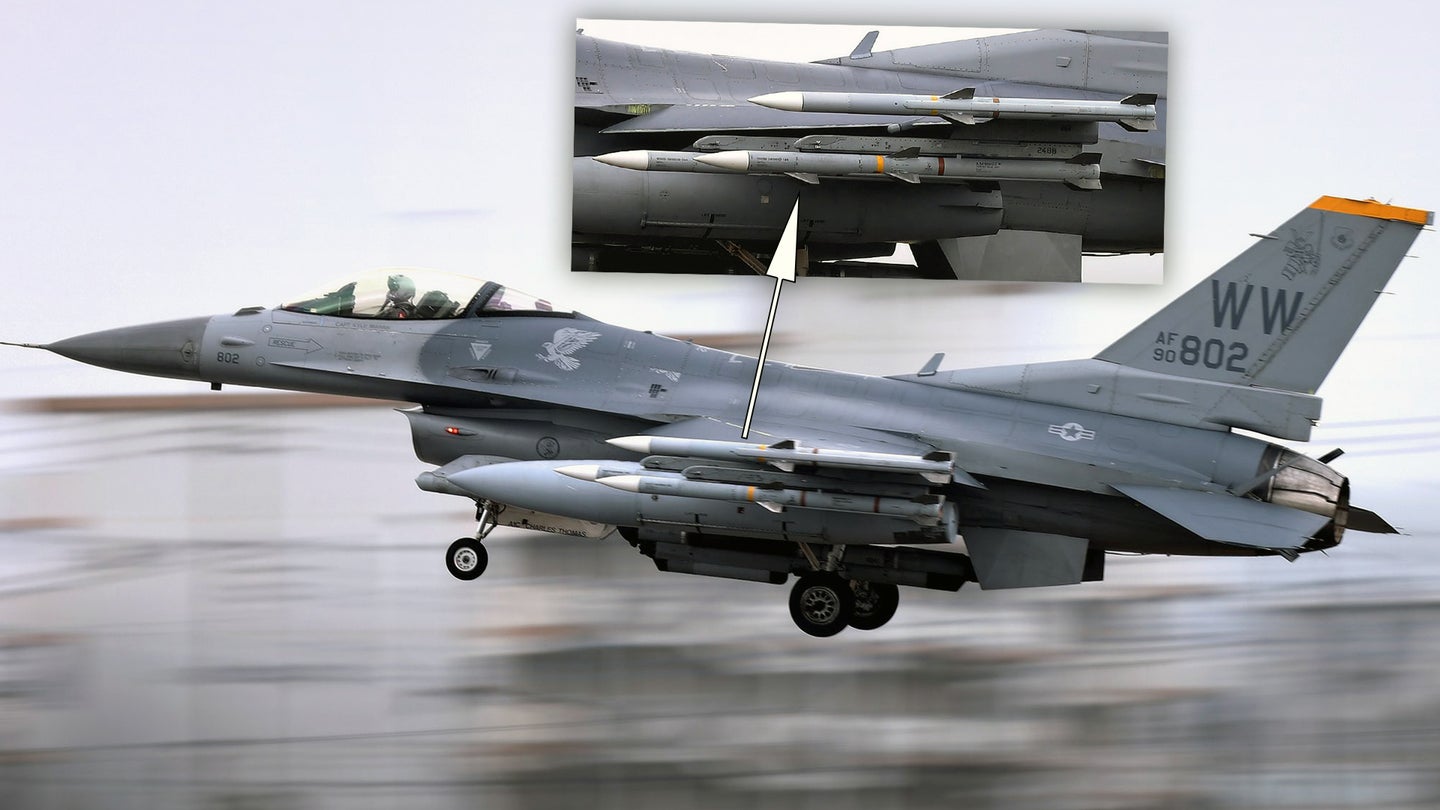 The Definitive Answer On Why F-16s Carry AIM-120 AMRAAMs On Their ...