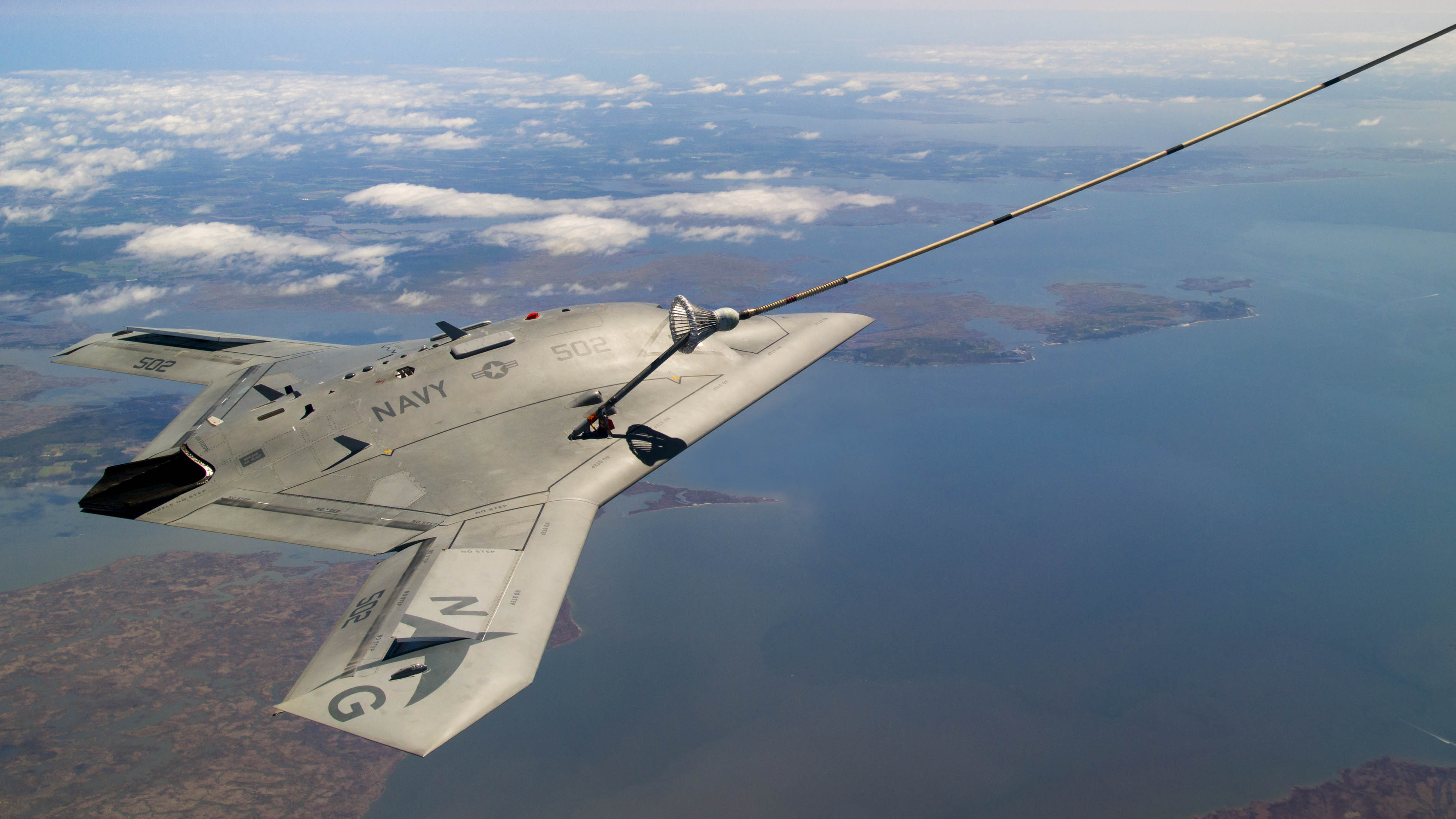 The Navy’s Tanker Drone Makes History By Refueling A Manned Aircraft ...