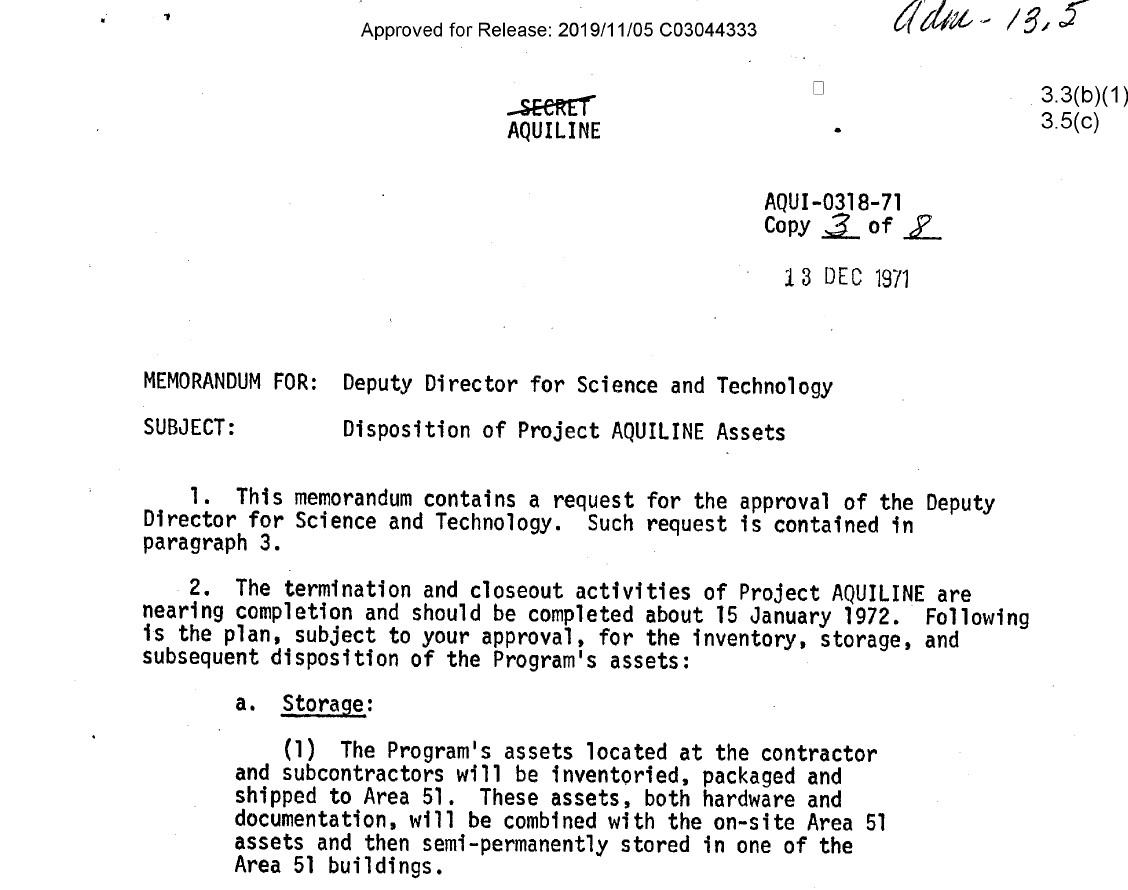 The CIA's Bird-Shaped Aquiline Drones Could Still Be Caged Up At Area 51