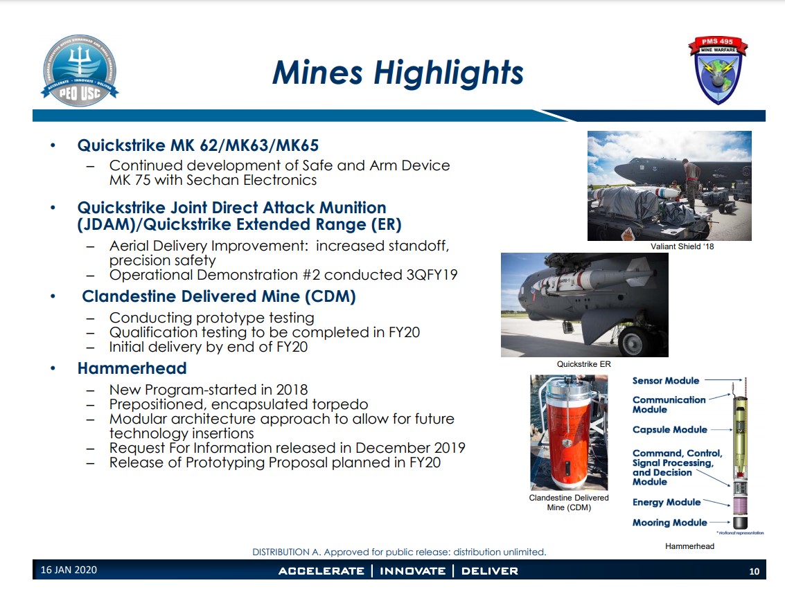 Navy Offers Glimpse Of Its Submarine-Launched Mine Capabilities In The ...