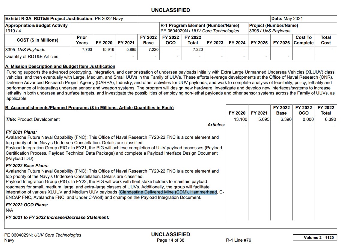 Navy Offers Glimpse Of Its Submarine-Launched Mine Capabilities In The ...