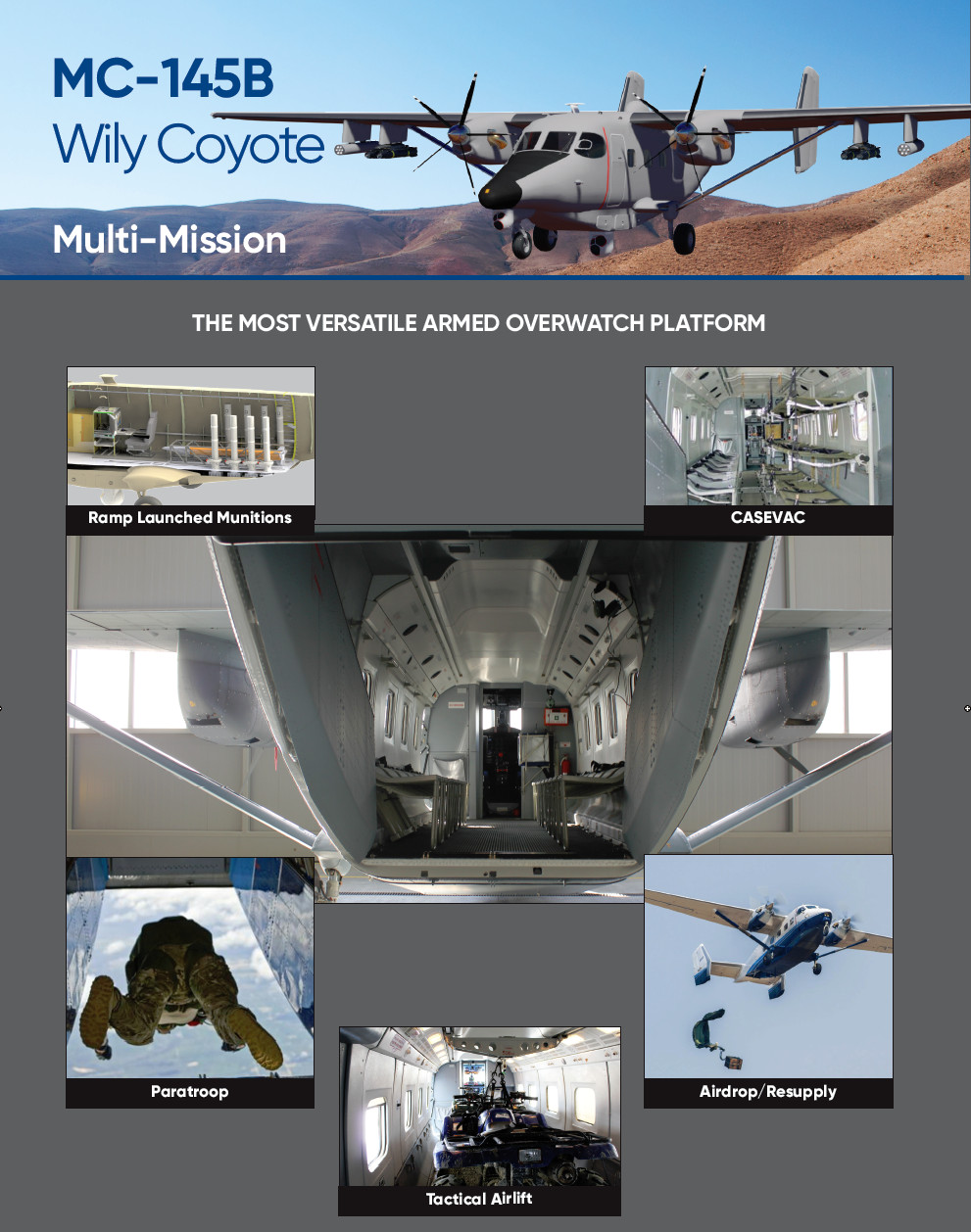 Meet The MC-145B Wily Coyote Armed Special Ops Transport Plane