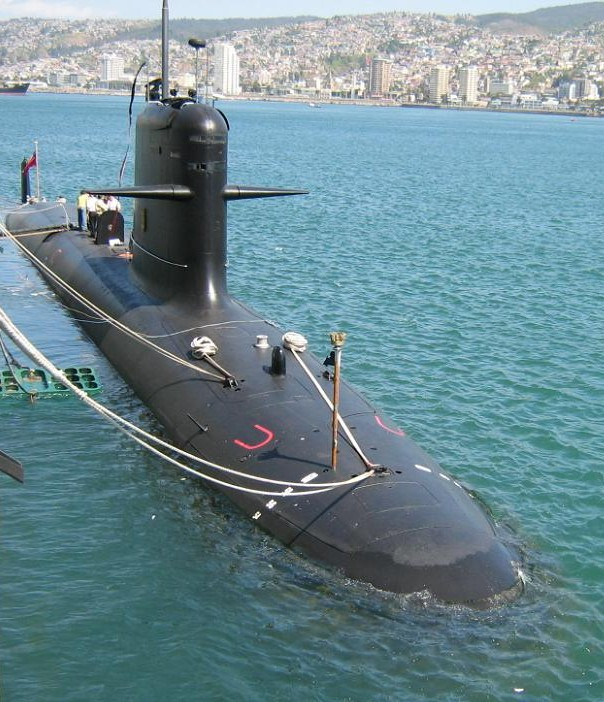 Chilean Navy Diesel-Electric Attack Submarine Appears In San Diego ...