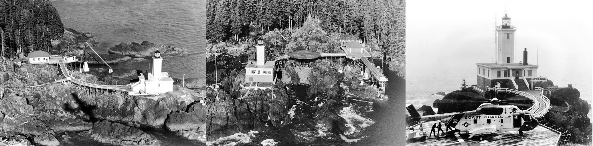 This Remote Alaskan Lighthouse's Wooden Helipad Belongs In Star Wars