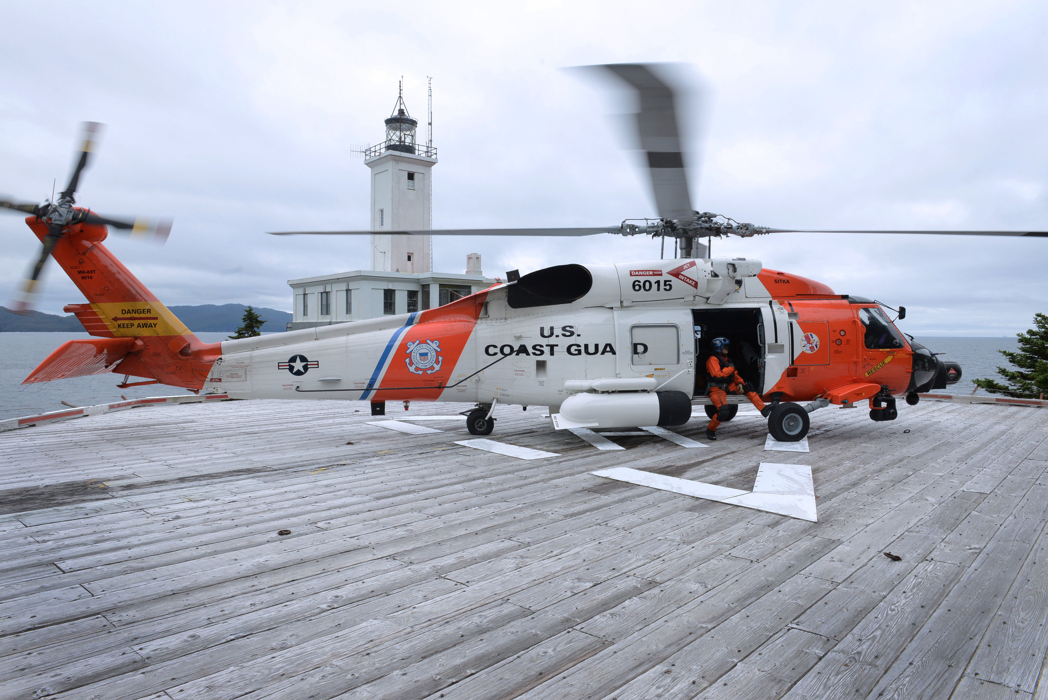 This Remote Alaskan Lighthouse's Wooden Helipad Belongs In Star Wars