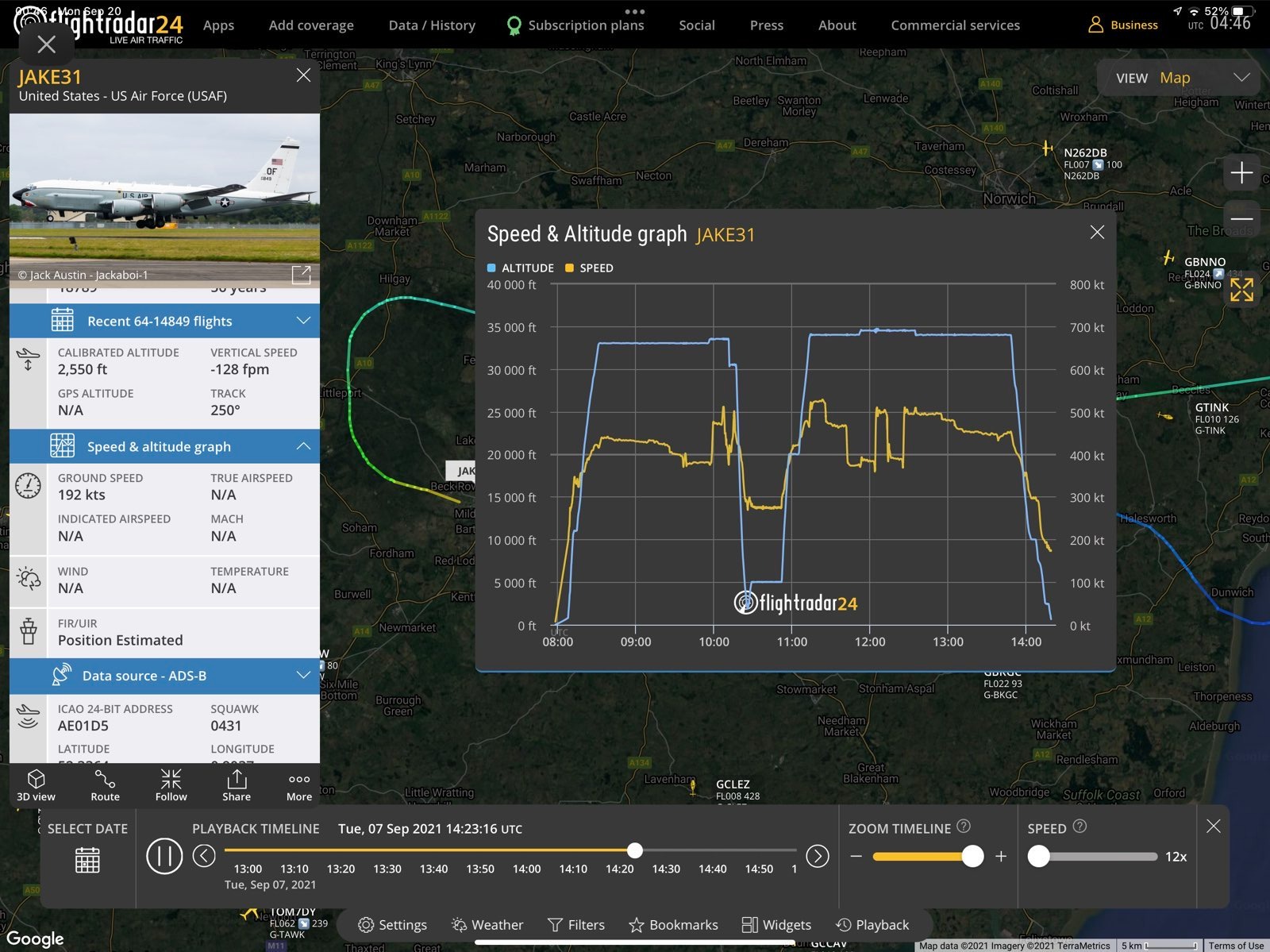 Watch This RC-135 Spy Plane Make A Frightening Crosswind Landing In ...