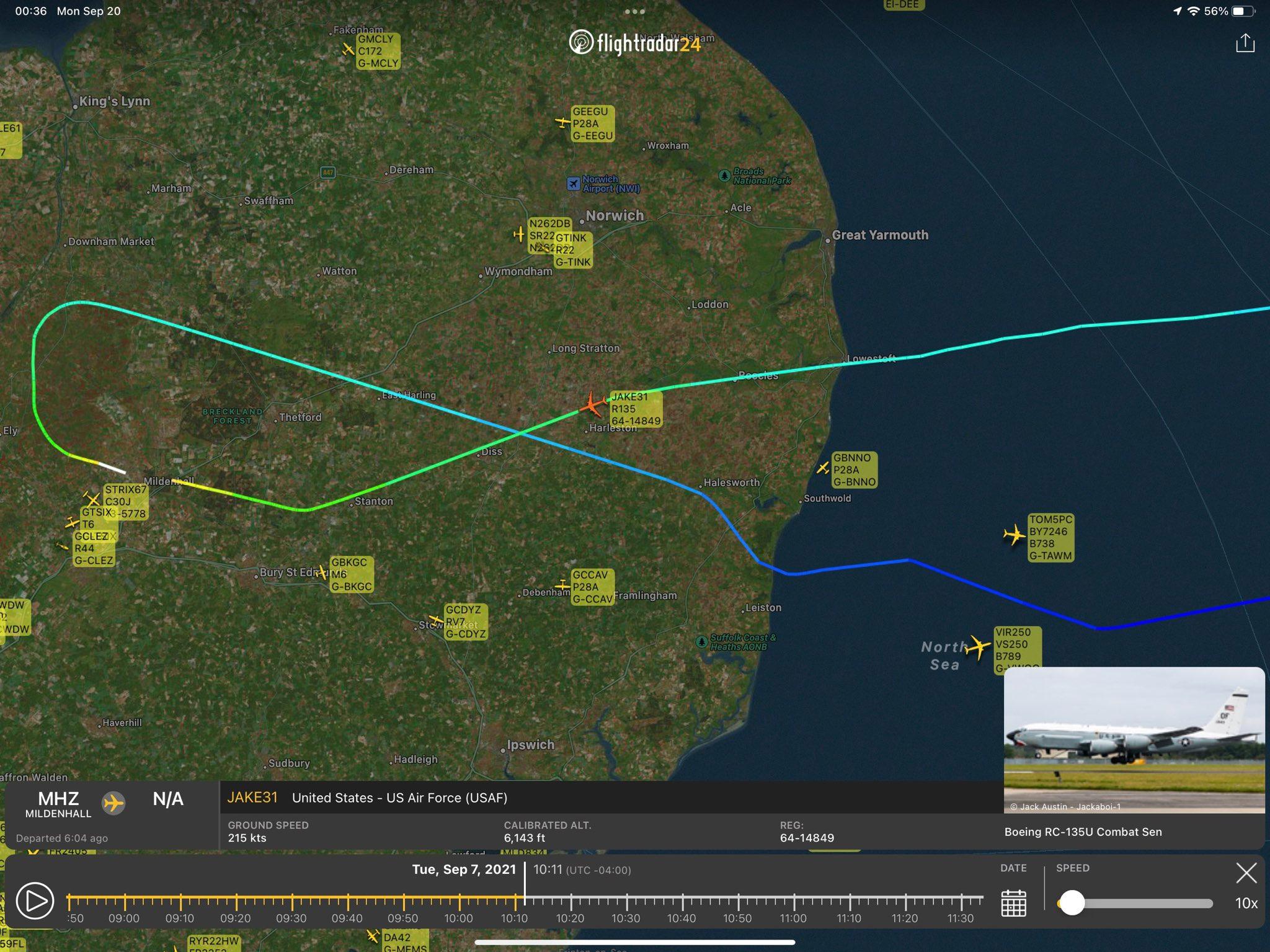 Watch This RC-135 Spy Plane Make A Frightening Crosswind Landing In ...