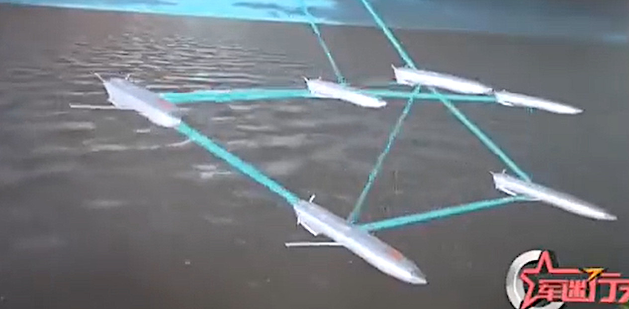Chinese Flying Wing Drones Launch Swarming Decoys At Enemy Warships In ...