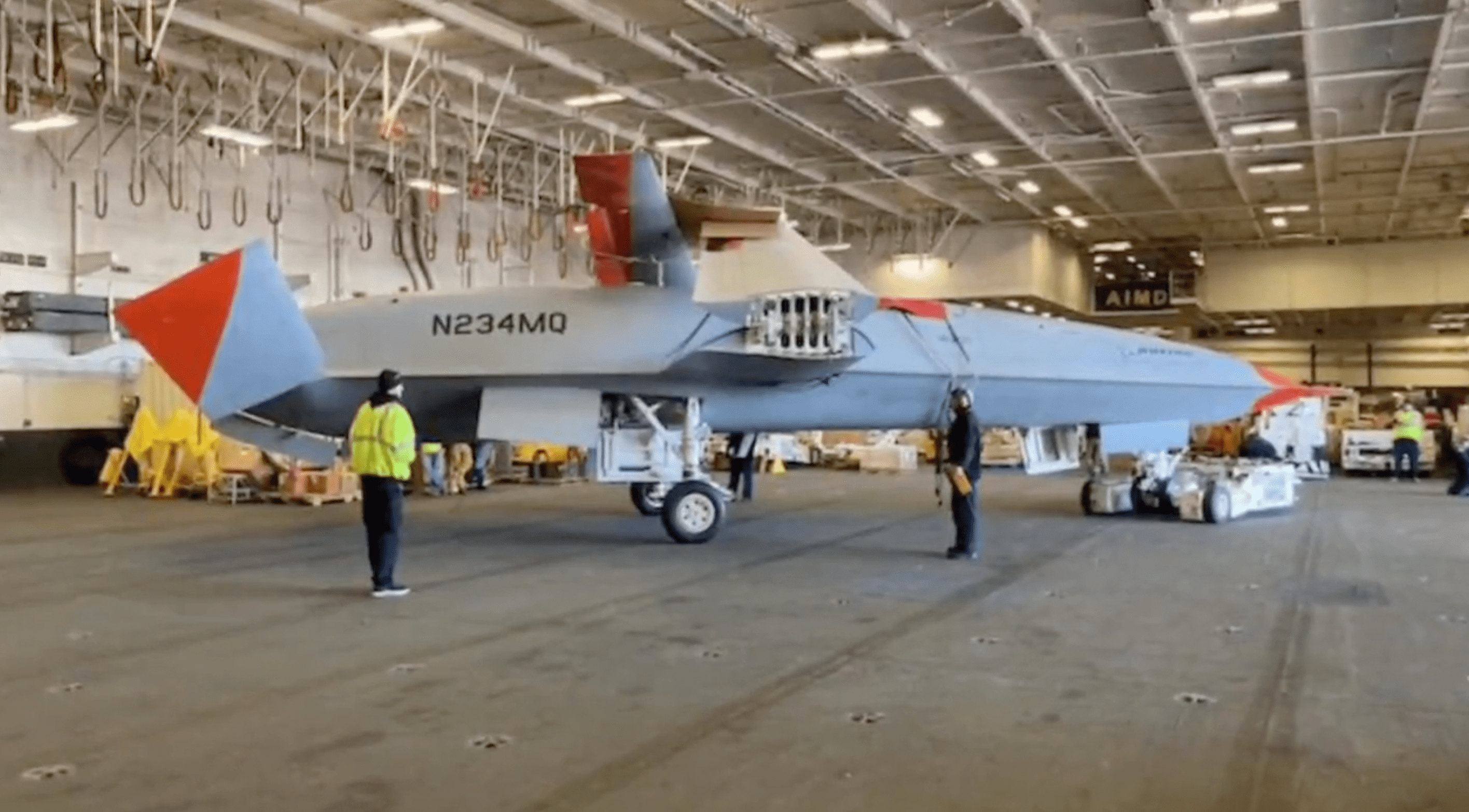 Navy’s MQ-25 Stingray Tanker Drone Goes Aboard A Carrier For The First Time