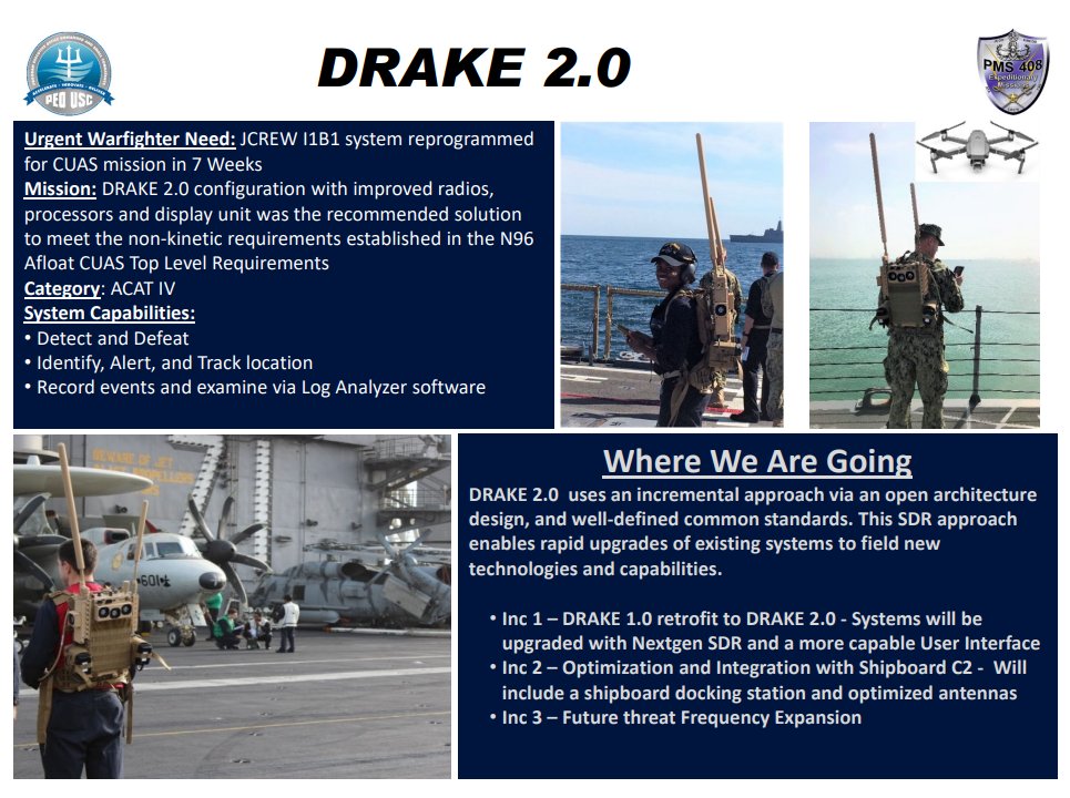 Navy Destroyer Deployed Counter-Drone Electronic Warfare System During ...