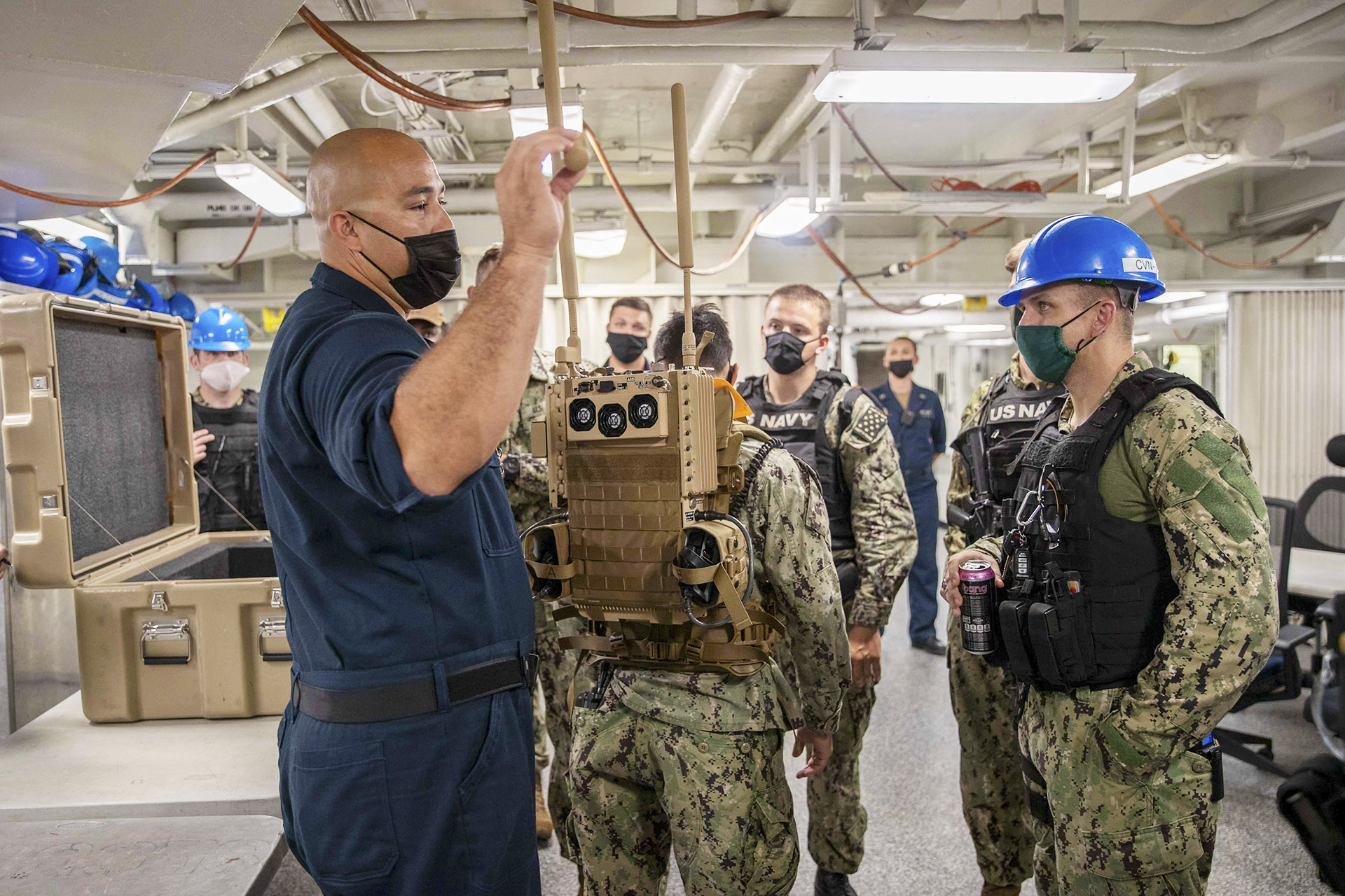 Navy Destroyer Deployed Counter-Drone Electronic Warfare System During ...