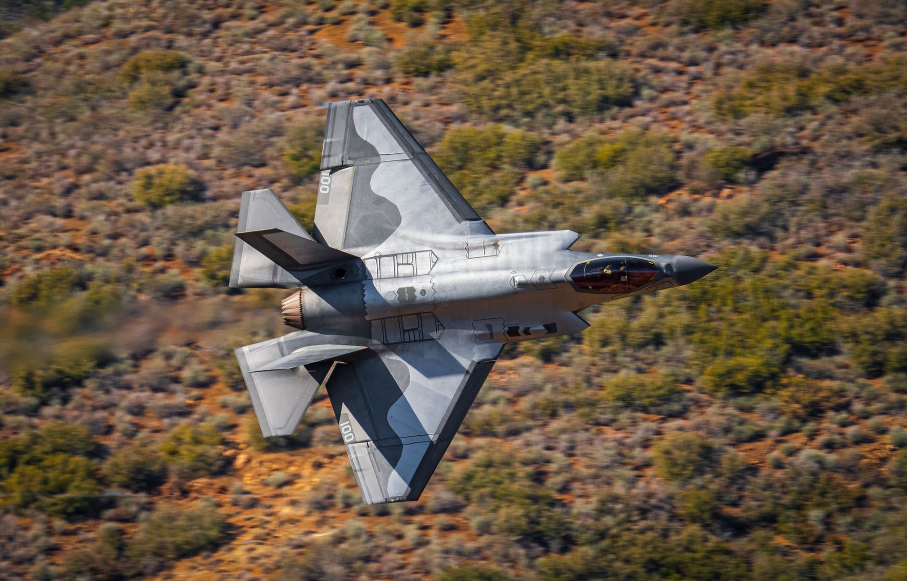 F-35 And F-117 Spotted Flying With Mysterious Mirror-Like Skin