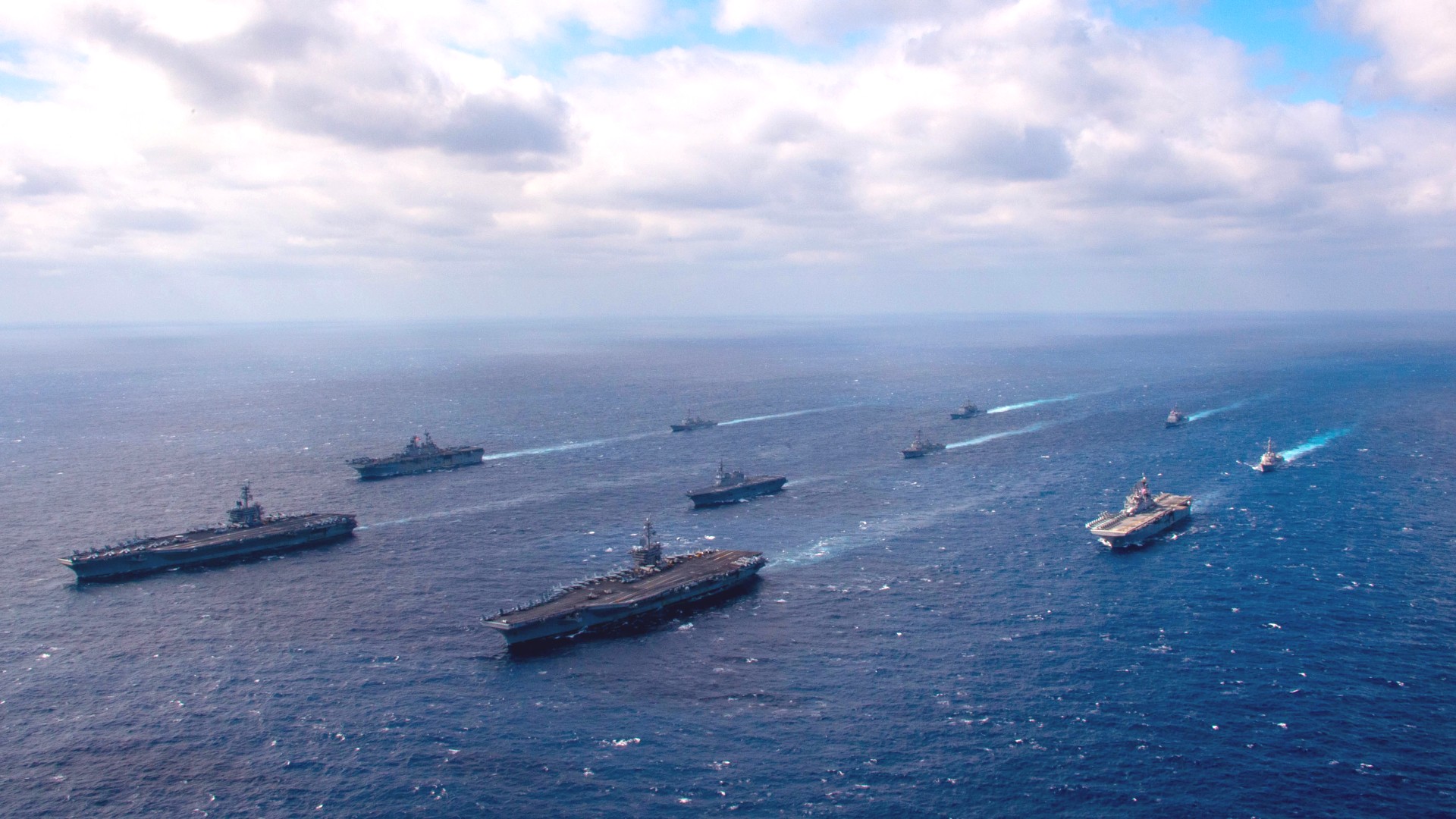 Two U.S. Carrier Strike Groups Are Operating In The South China Sea ...
