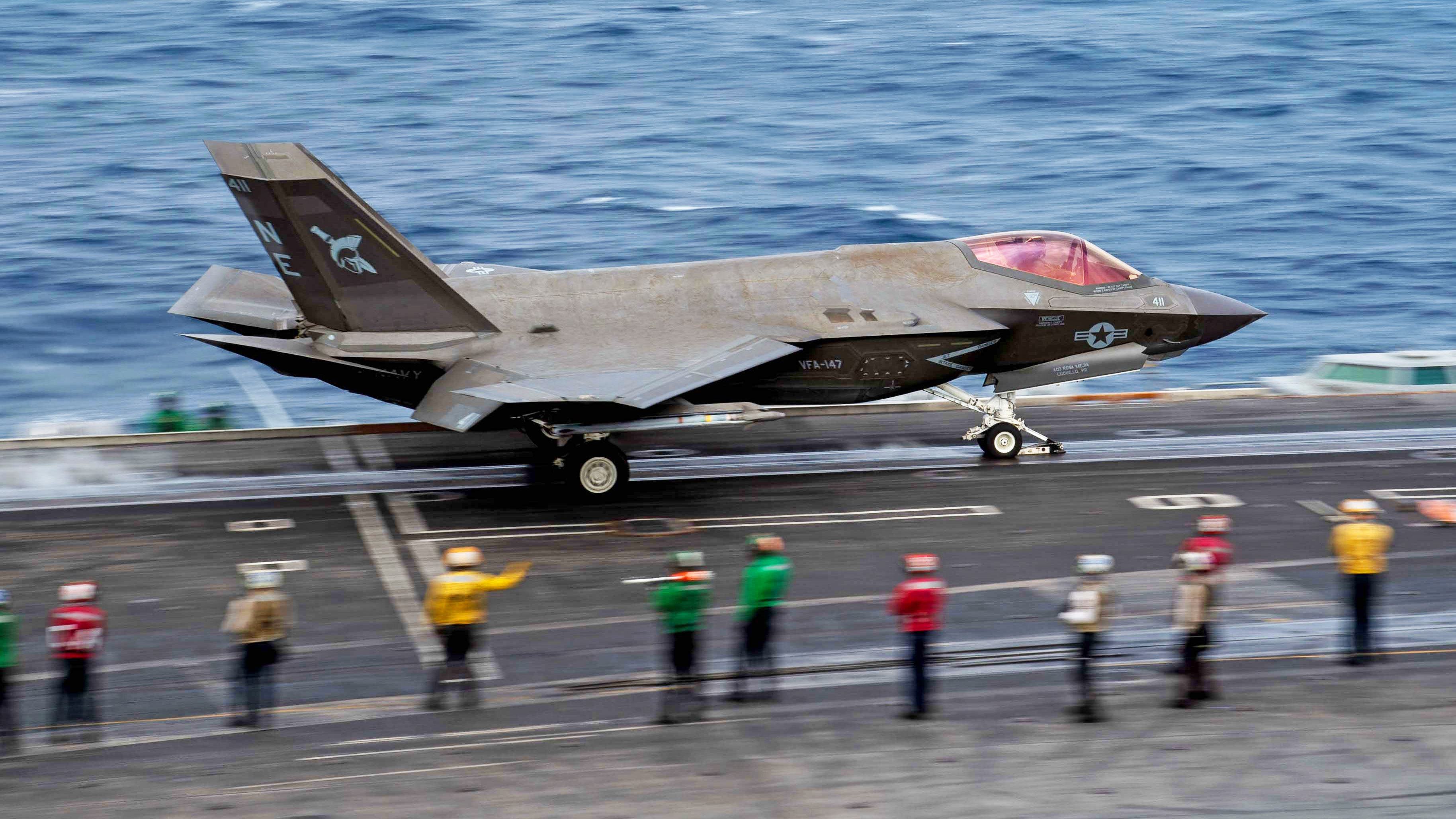 The F-35C's Radar-Absorbent Skin Is Looking Pretty Rough After Months ...