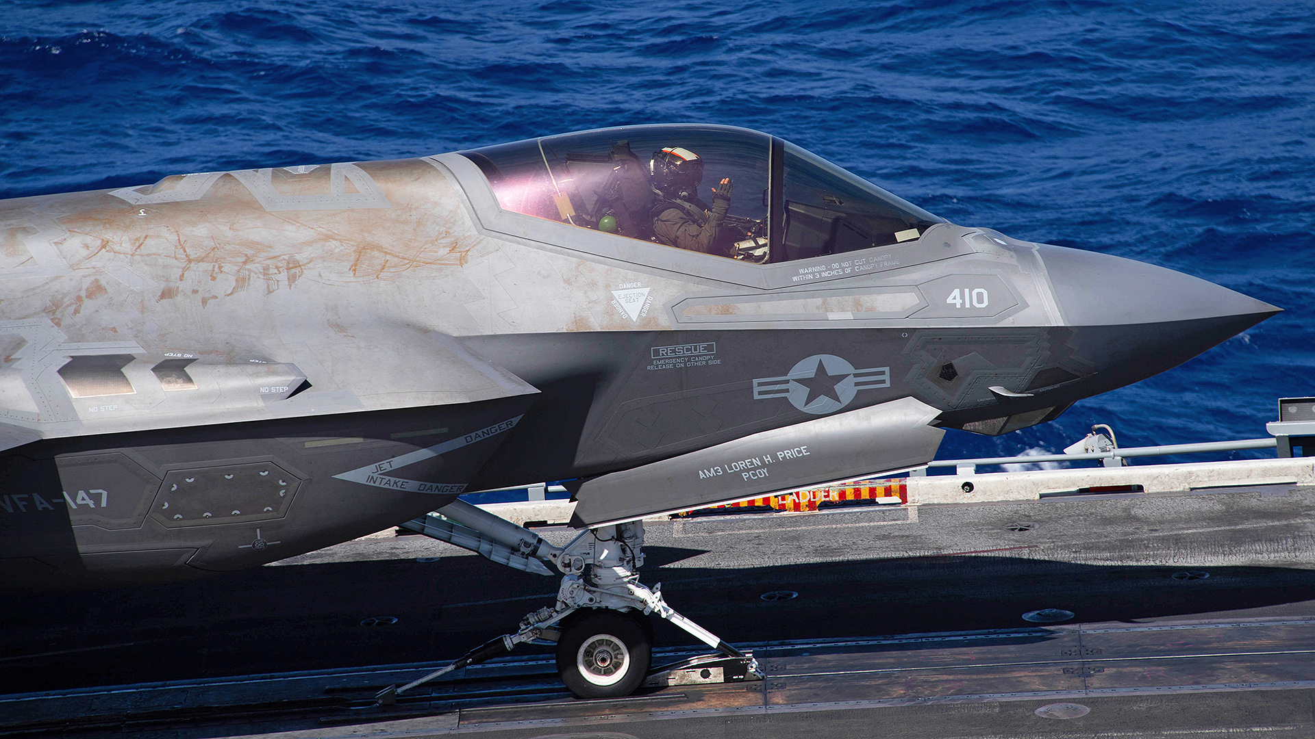 The F-35C's Radar-Absorbent Skin Is Looking Pretty Rough After Months ...